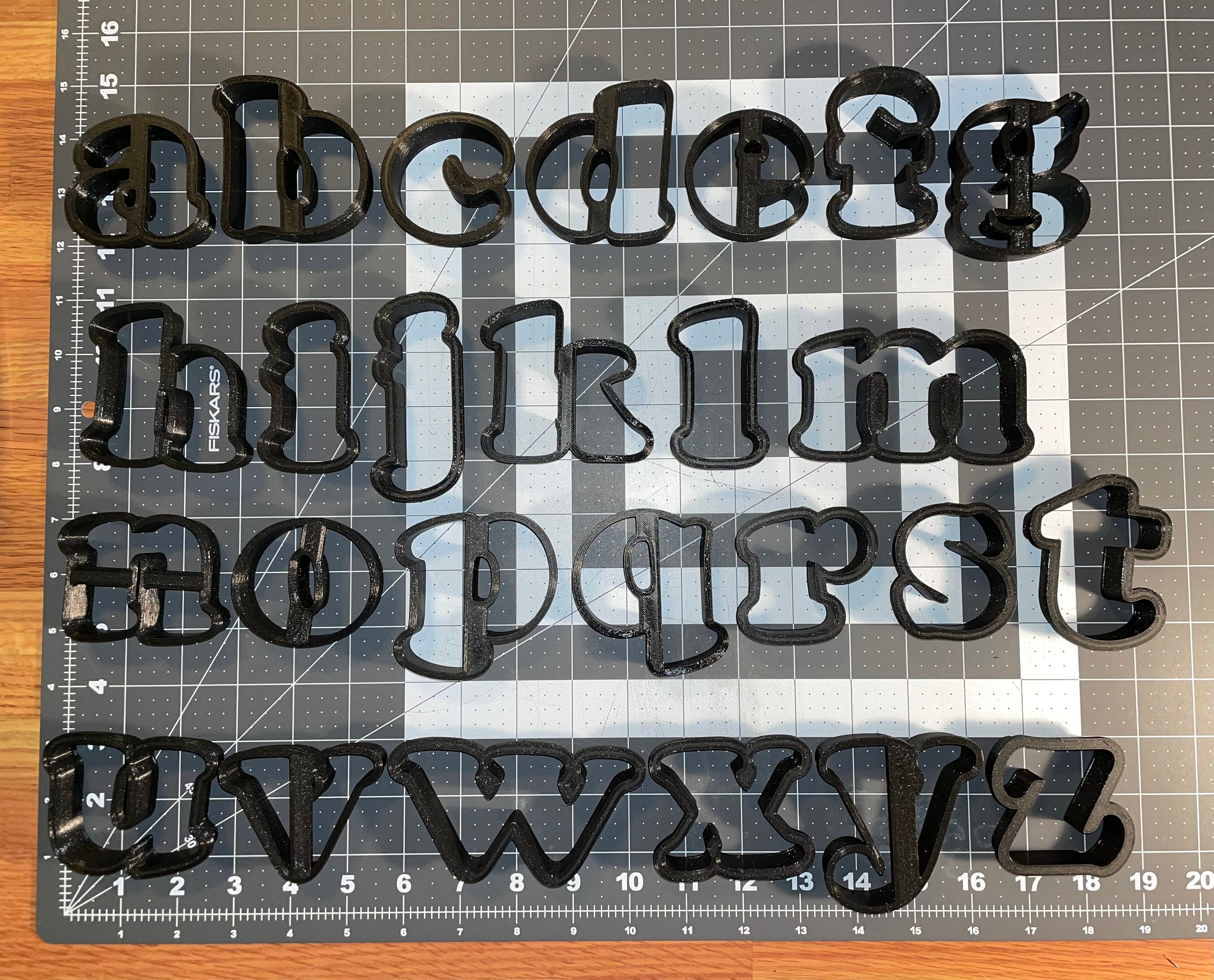 Lowercase Alphabet Cookie Cutters Style 2 Cooper Lower - Etsy