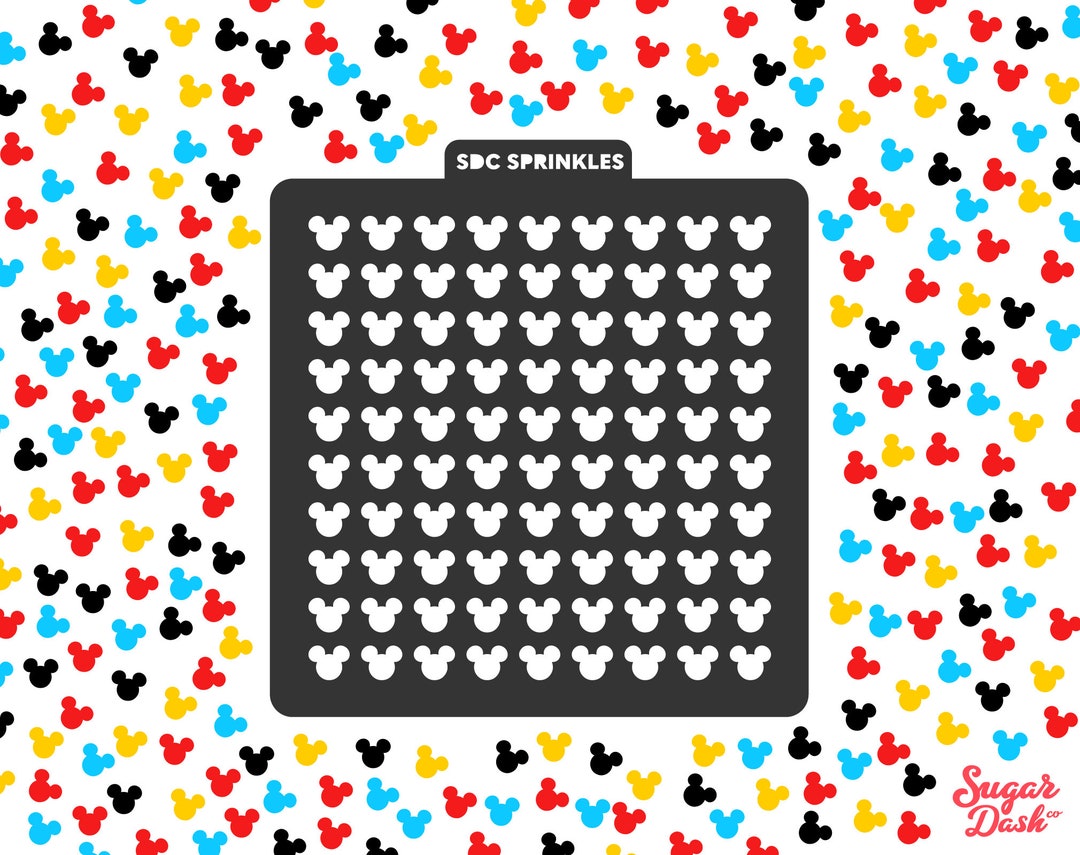 Mouse Head Sprinkle Stencil #5 - Physical Item! - Etsy