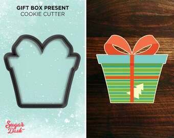 Gift Box Cookie Cutter With Bow - Etsy