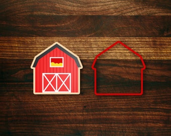 Floral Barn Cookie Cutter Farm Animals Cookie Cutter 3D Printed Cookie ...