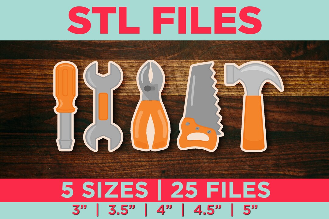 STL Tool Set Cookie Cutters - Set of 25 STL Files - Etsy