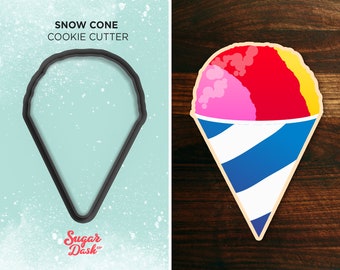 Snow Cone Cookie Cutter - Etsy