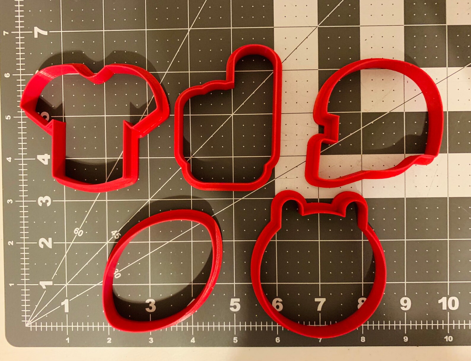 Football Game Day Cookie Cutter Set of 5 - Etsy