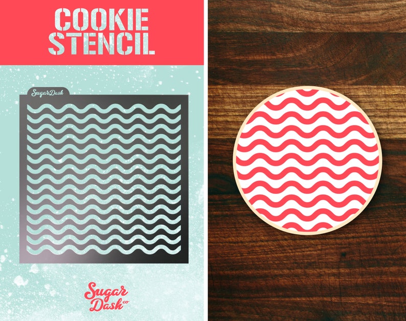 Wavy Lines Stencil 5 Digital SVG File - Etsy