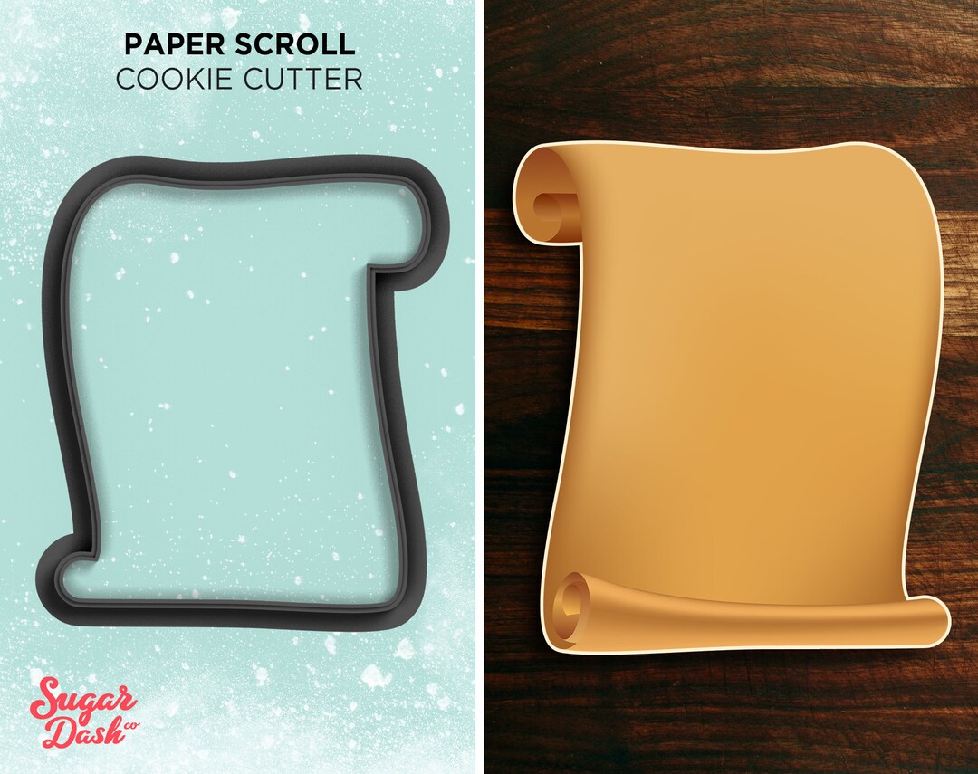 Paper Scroll Cookie Cutter - Etsy