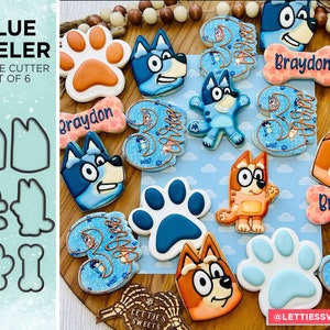 Blue Heeler Cookie Cutter Set of 6 - Etsy