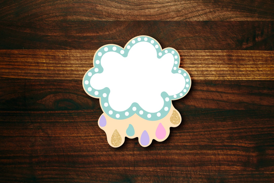 Cloud #1 With Rain Drops Cookie Cutter - Etsy