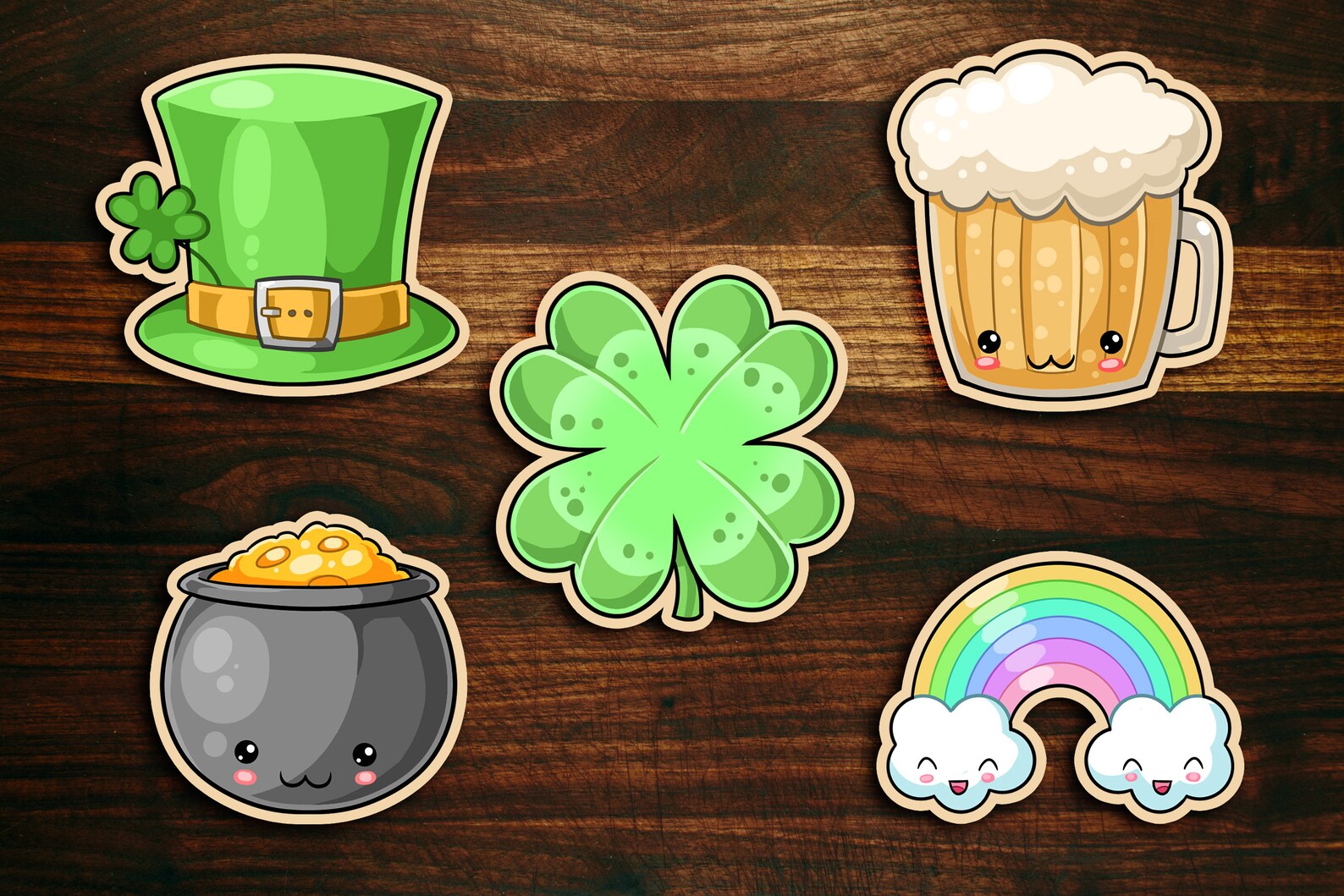 St Patricks Day Cutter Set of 5 - Etsy