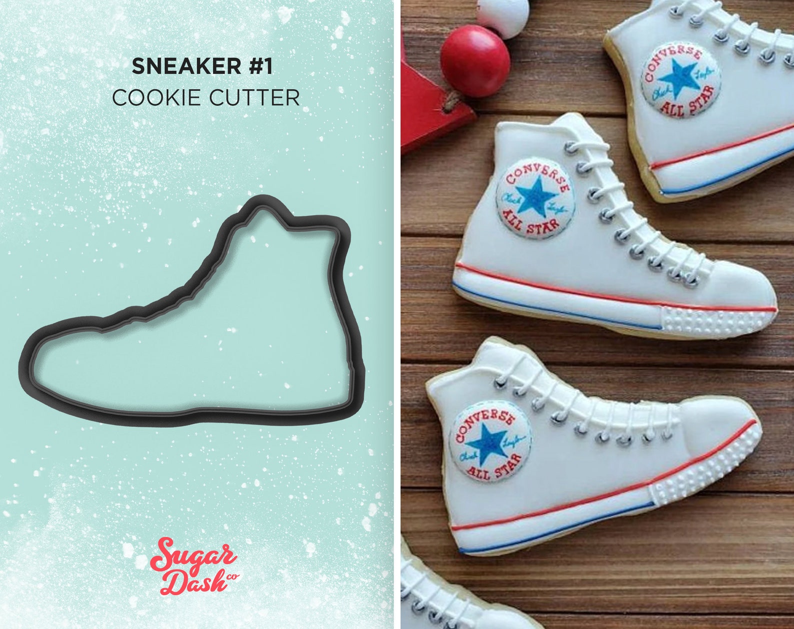 Sneaker Cookie Cutter Hightop 1 - Etsy