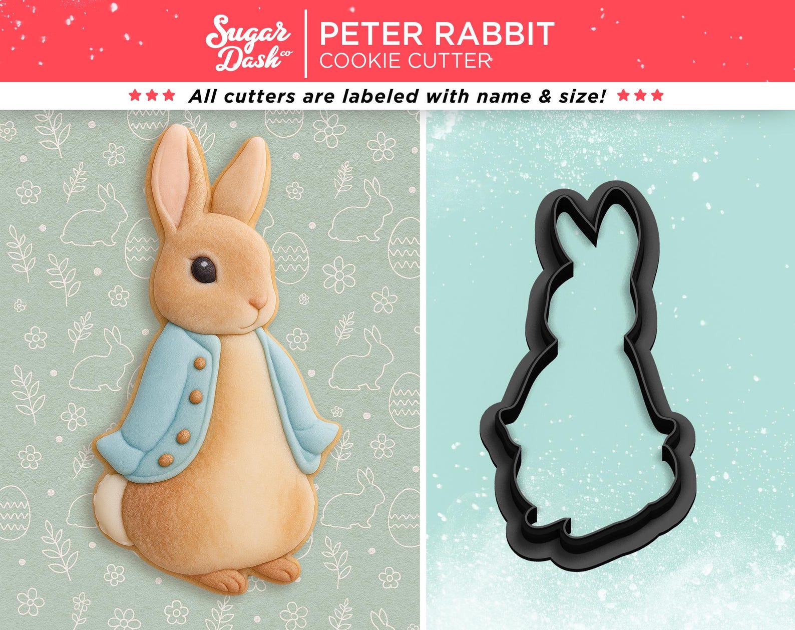 Peter Rabbit Cookie Cutter - Etsy