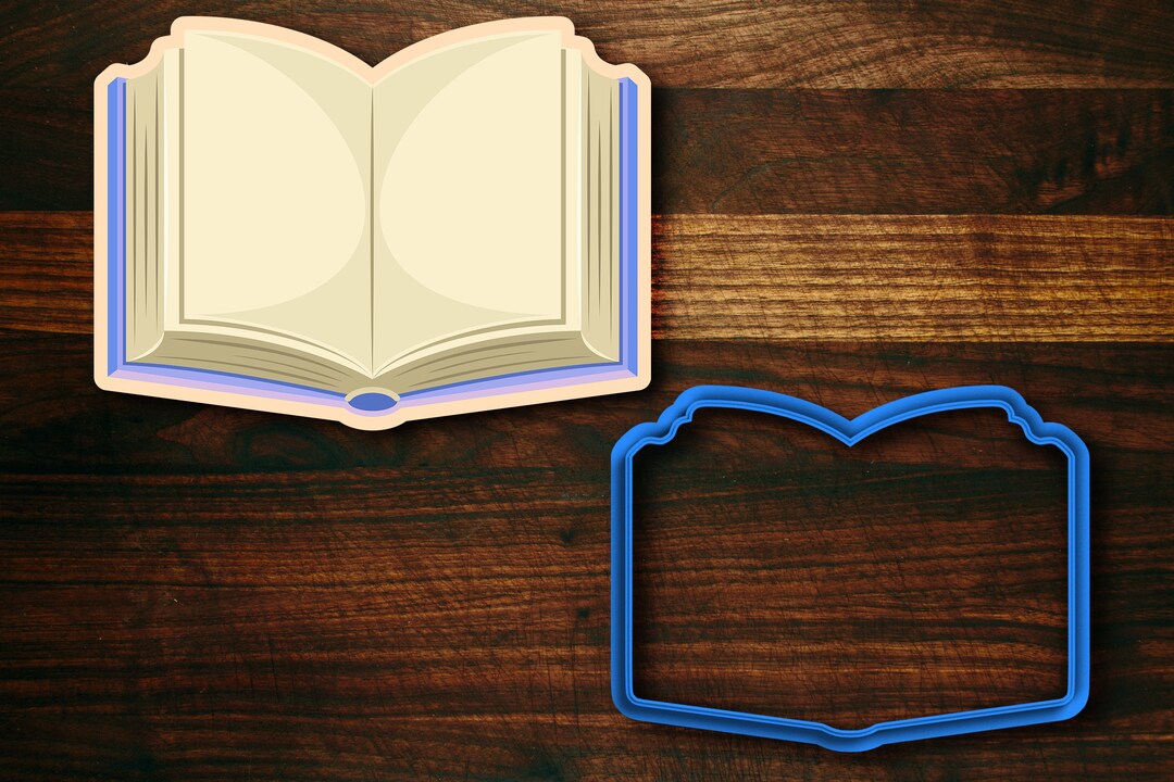 Open Book Cookie Cutter - Book #1 - Etsy