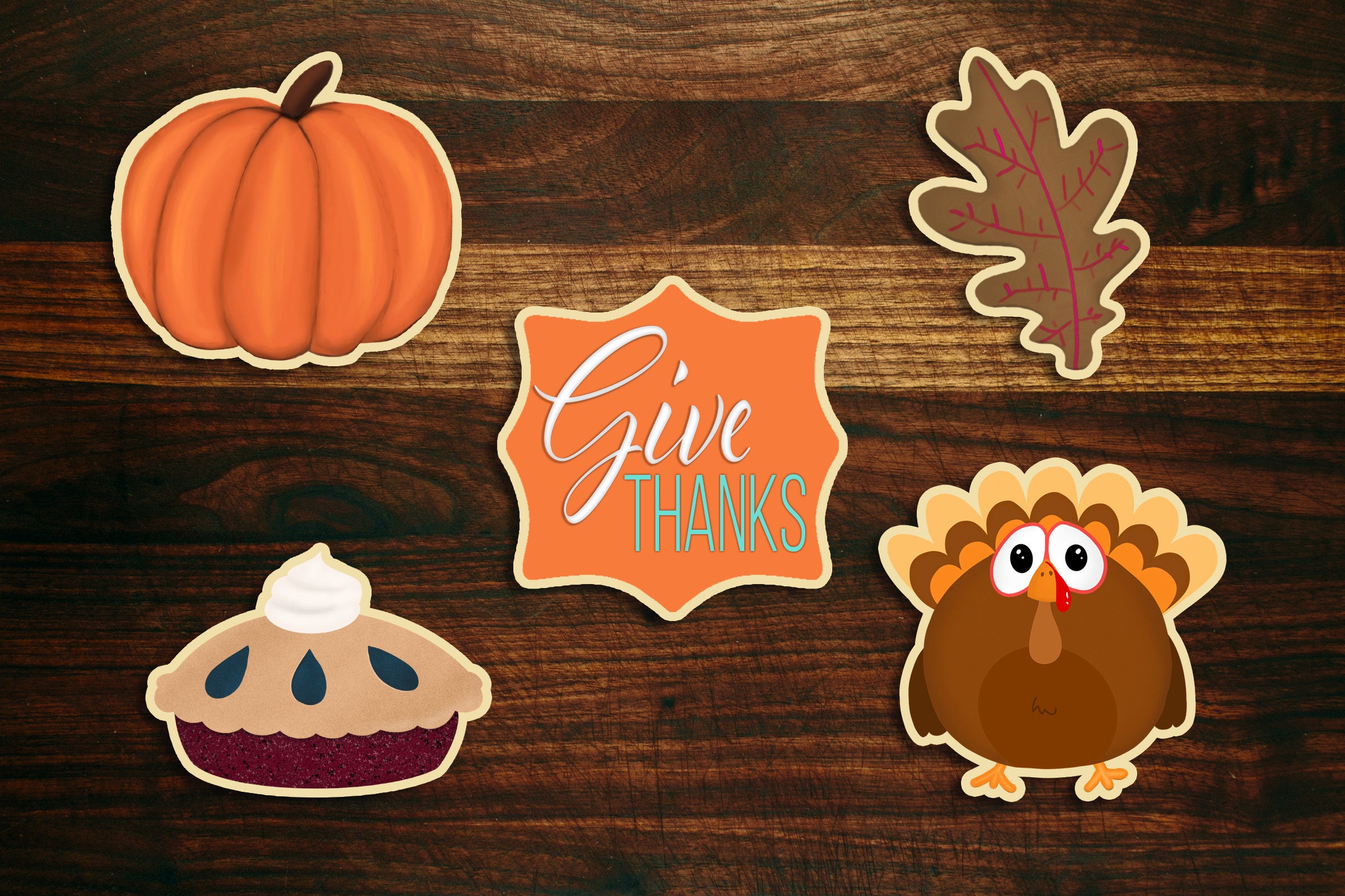 Thanksgiving Cookie Cutter Set - Etsy