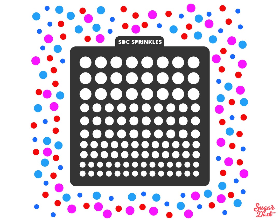 Circles Sprinkle Stencil #13 | Multiple Sizes | Physical Item! - Etsy