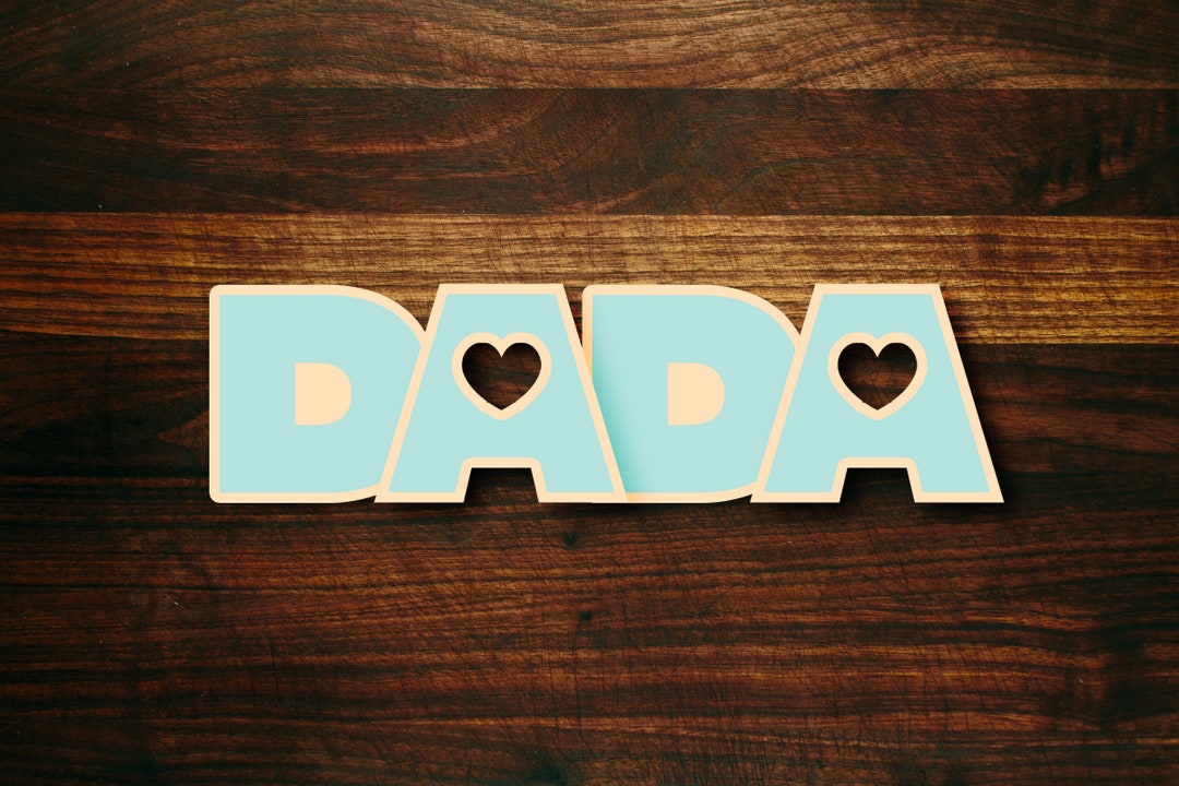 DADA Cookie Cutter With Heart Cut Out for Father's Day - Etsy