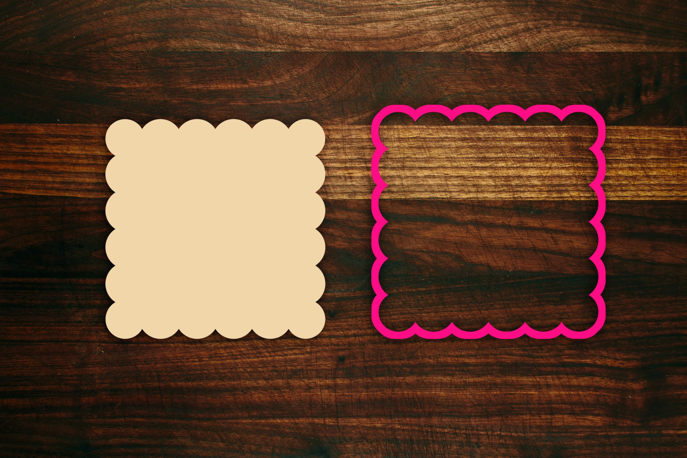 Scalloped Square Cookie Cutter - Etsy