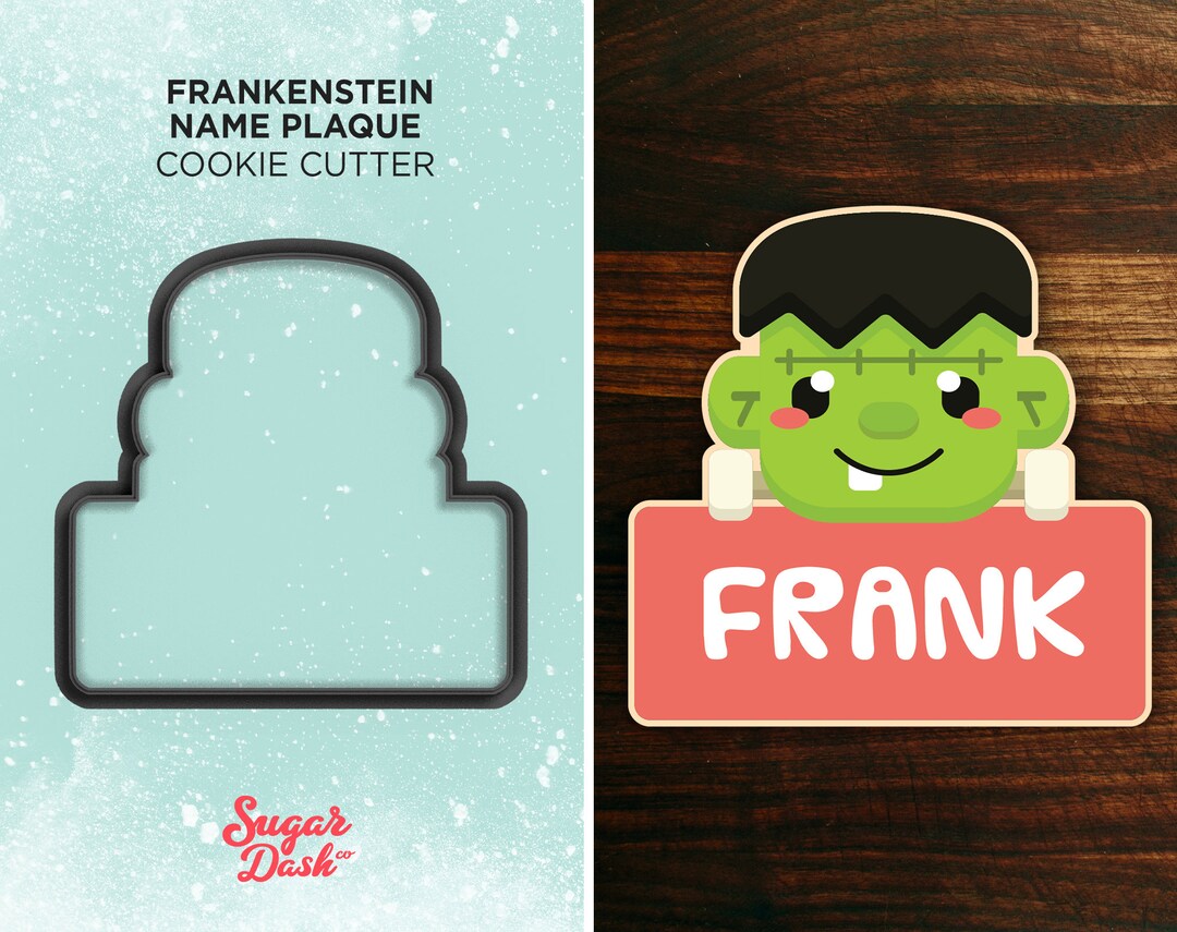 Frankenstein Name Plaque Cookie Cutter - Etsy