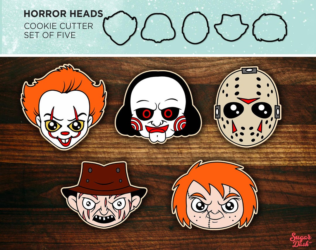 Horror Movie Cookie Cutter Set of 5 - Etsy