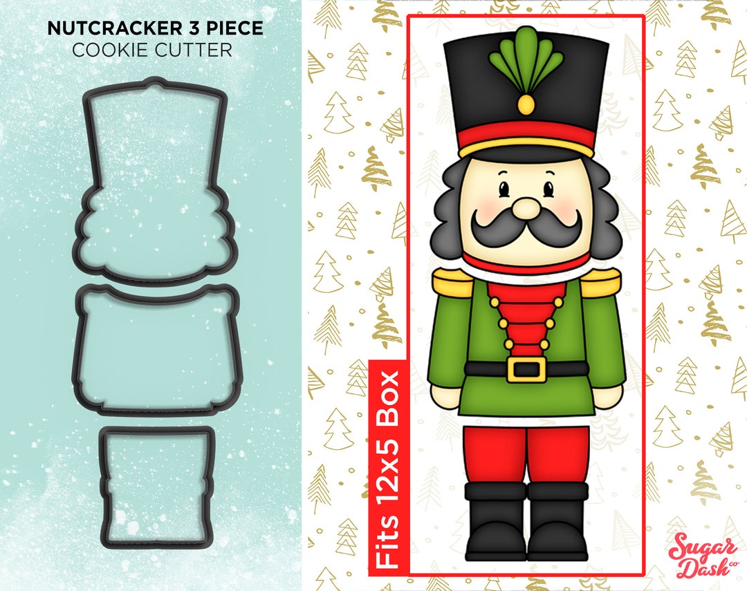 Nutcracker - Christmas Cookie Cutter Set of 3 - Fits 12x5 BRP Box - Etsy