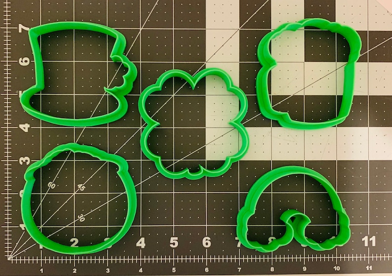 St Patricks Day Cutter Set of 5 - Etsy