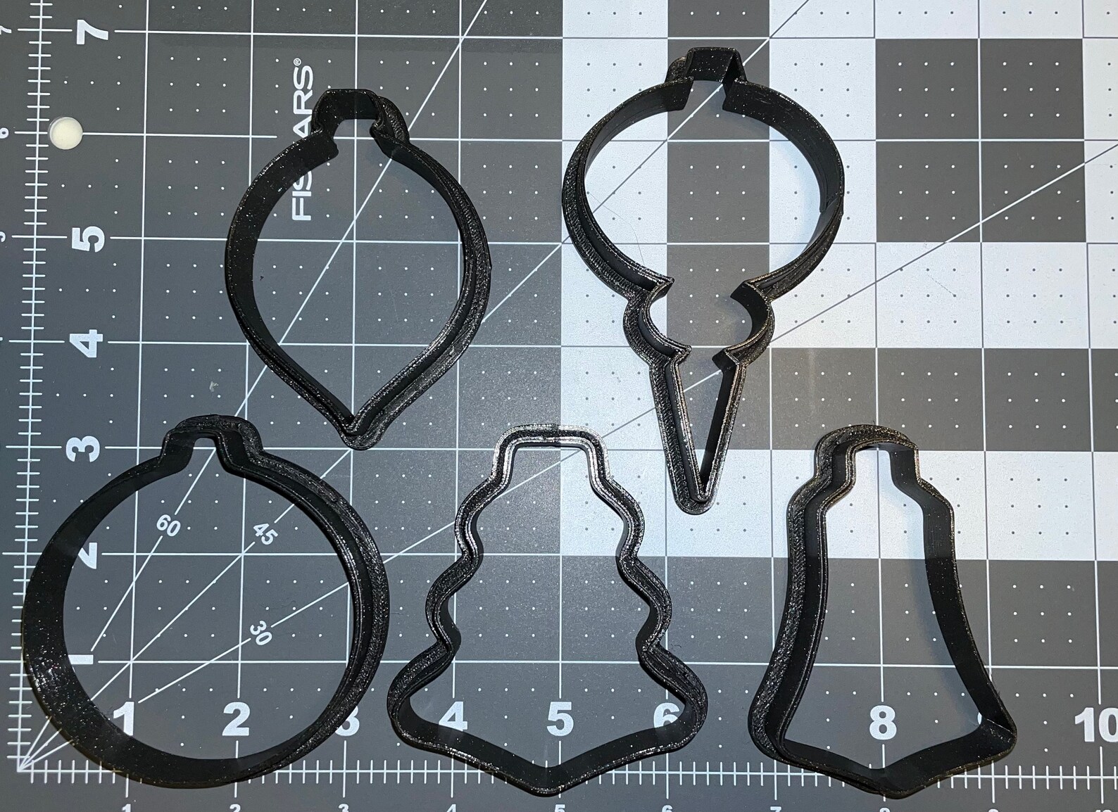 Vintage Christmas Ornament Cookie Cutter Set of 5 - Etsy