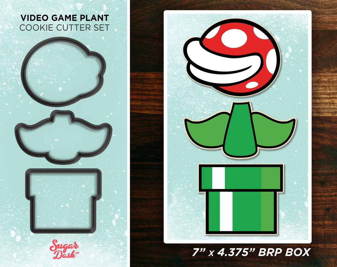 Video Game Pipe Plant Baddie | Cookie Cutter Set of Three - Etsy