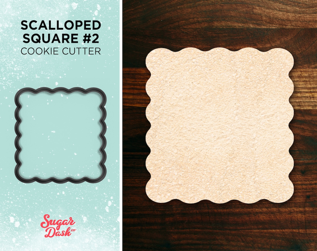 Scalloped Square #2 Cookie Cutter - Etsy