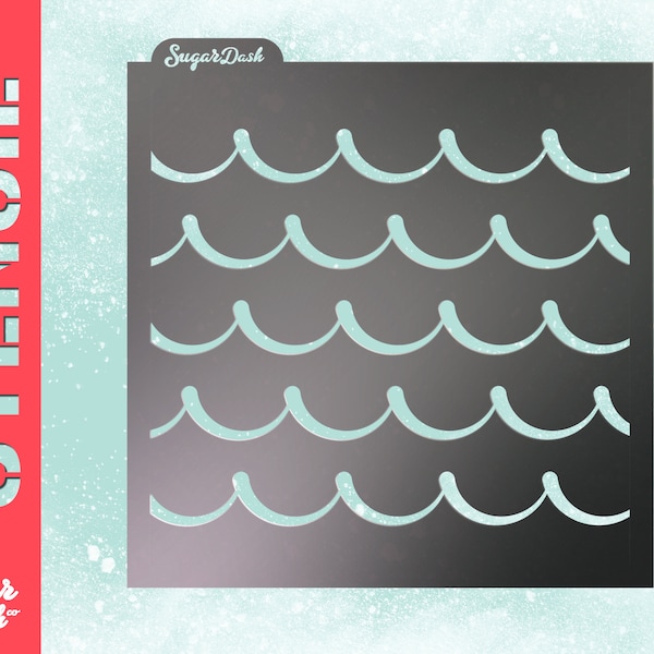 Wave Stencil - Etsy