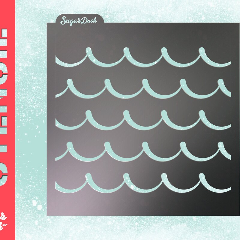 Wave Stencil - Etsy