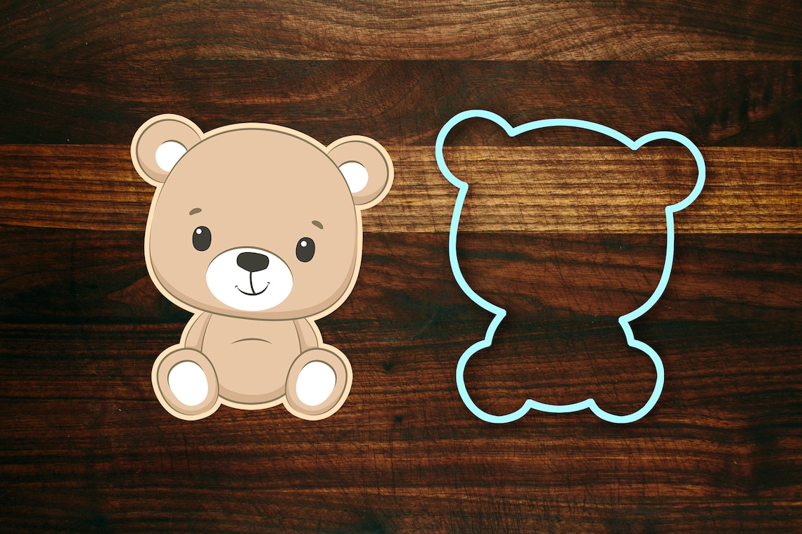 Teddy Bear #1 Cookie Cutter - Etsy
