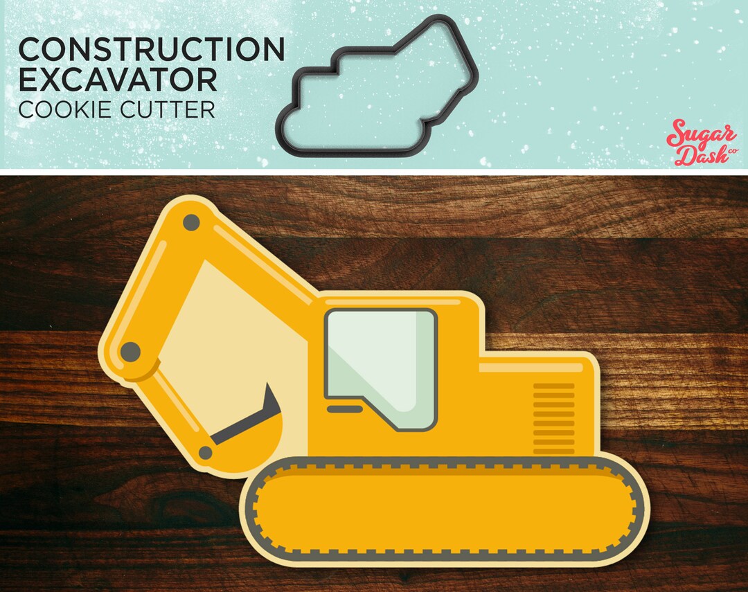 Excavator Construction Truck Cookie Cutter - Etsy