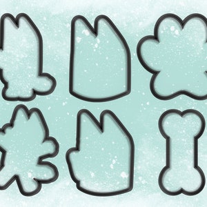 Blue Heeler Cookie Cutter Set of 6 - Etsy