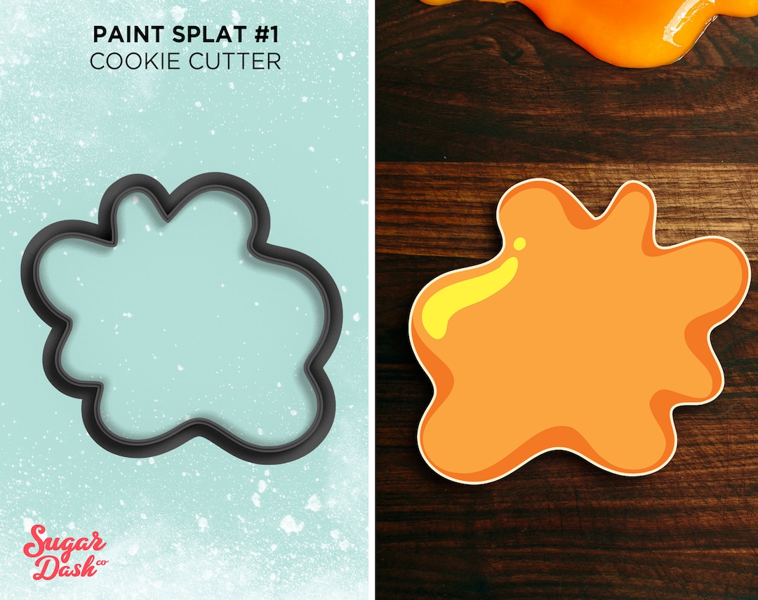 Paint Splat Cookie Cutter #1 - Etsy