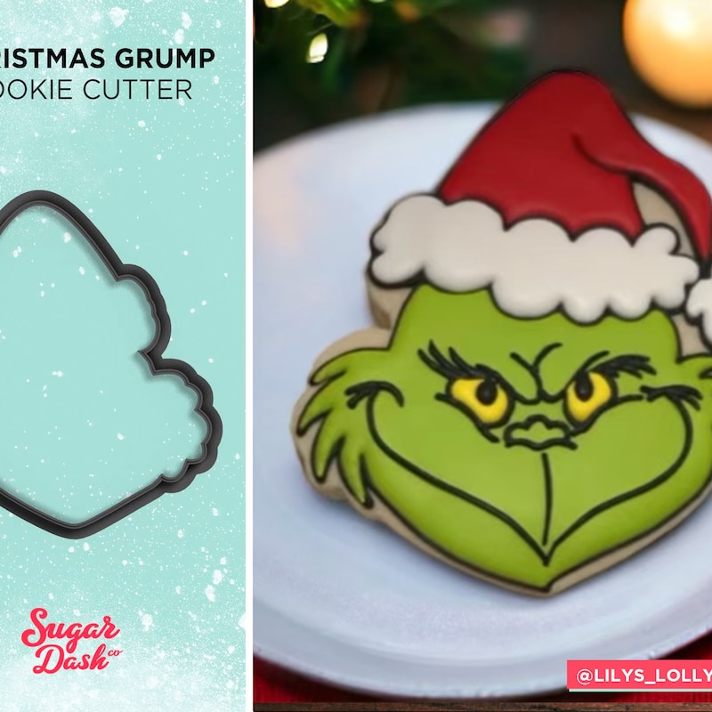 Grinch Cookie Cutter - Etsy
