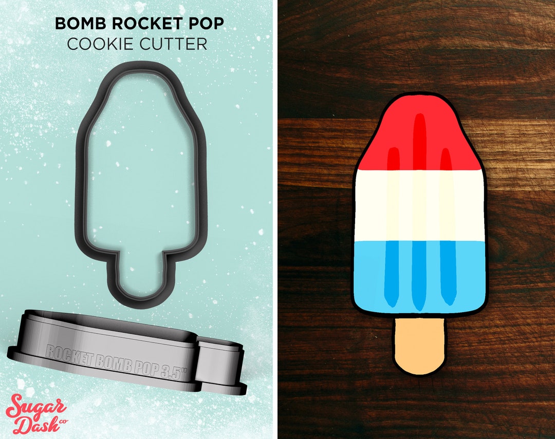 Rocket Bomb Pop Cookie Cutter - Etsy