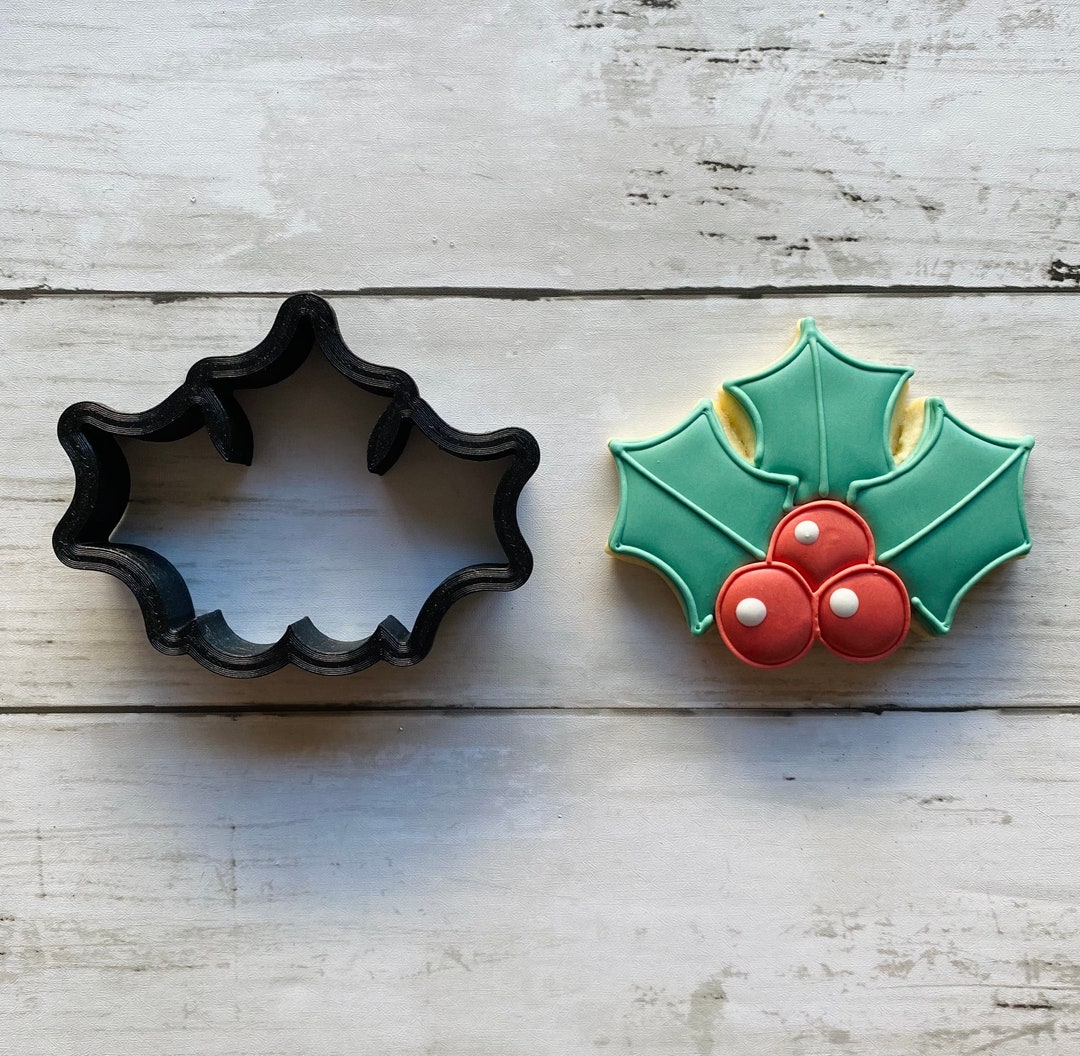Christmas Holly Cookie Cutter - Etsy