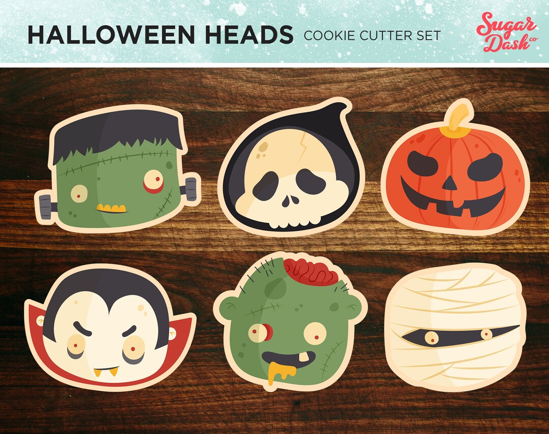 Halloween Heads - Cookie Cutter Set of 6 - Classic Characters ...