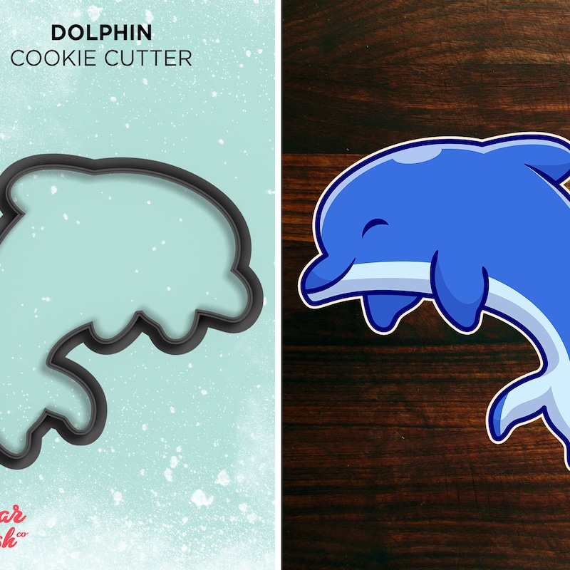 Dolphin Cookie - Etsy