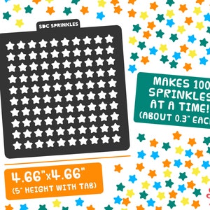 Star Sprinkle Stencil #3 - Physical Item! - Etsy