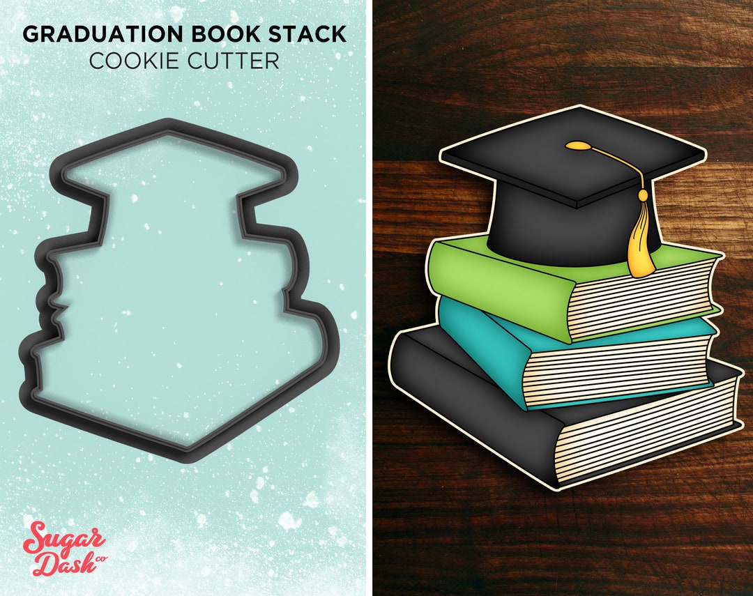 Graduation Book Stack Cookie Cutter - Etsy