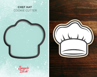 Chef's Hat Cookie Cutter From Mini to Large Toque Blanche Polymer Clay ...