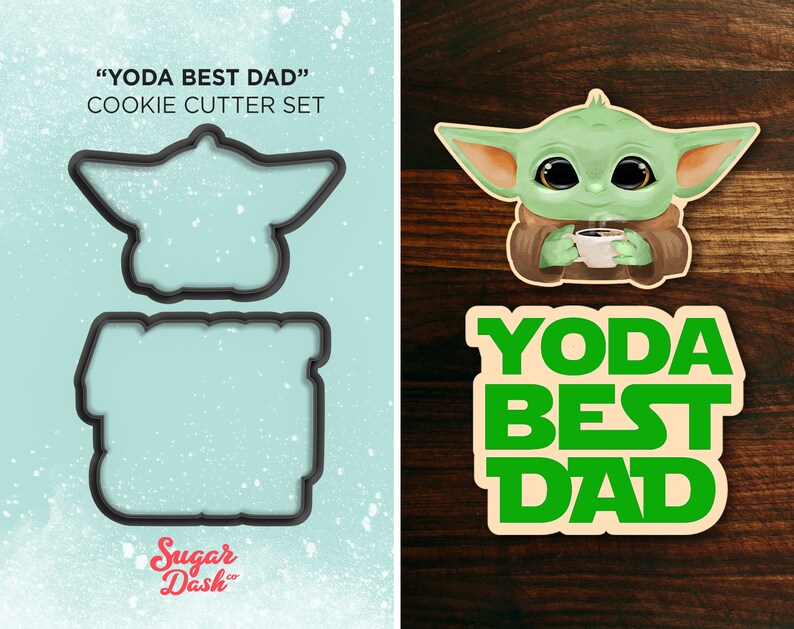 Best Dad Baby Alien Father's Day Cookie Cutter Set of | Etsy