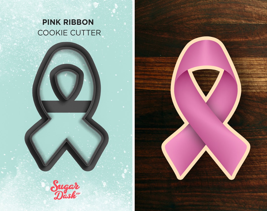 Pink Ribbon for Breast Cancer Cookie Cutter - Etsy