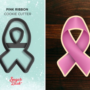 Pink Ribbon for Breast Cancer Cookie Cutter - Etsy