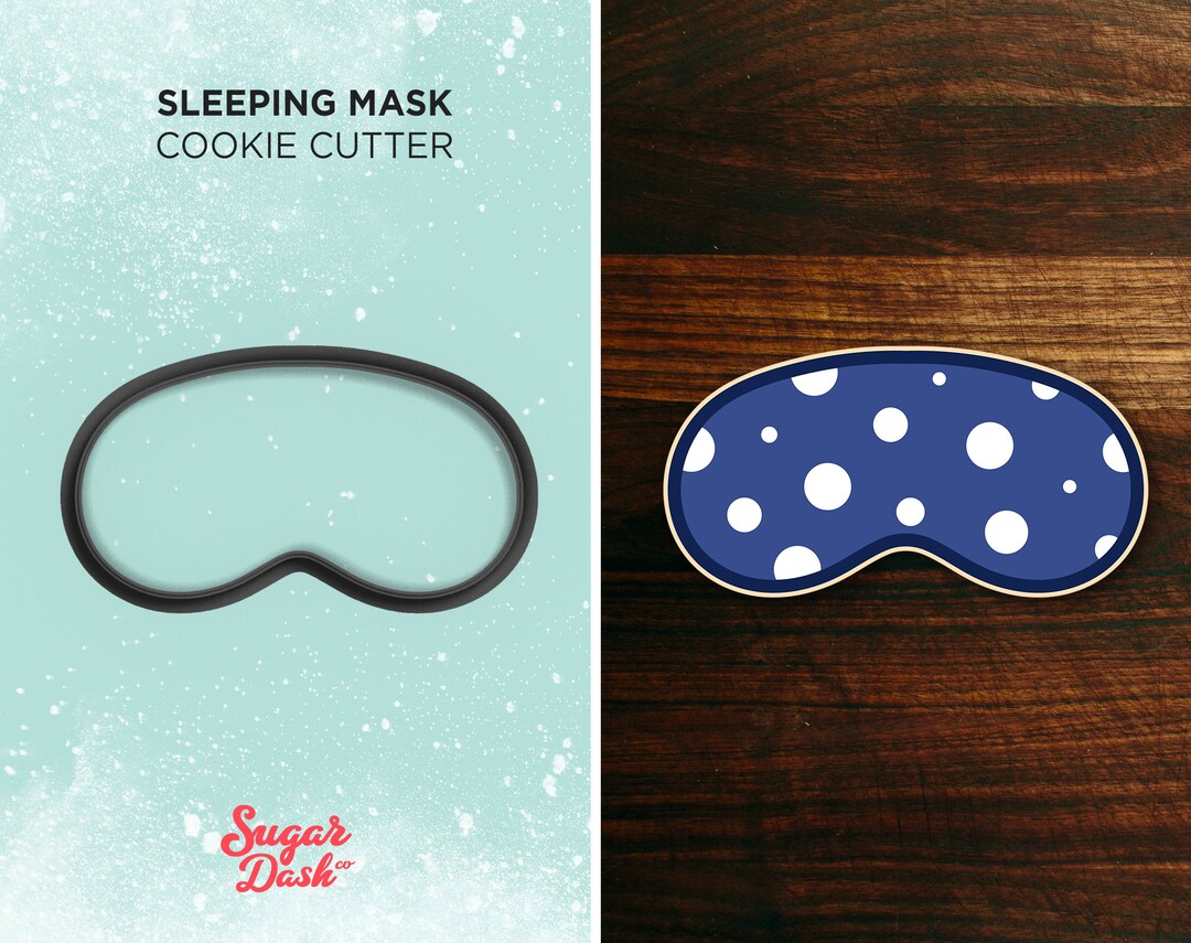 Sleeping Mask Cookie Cutter - Etsy
