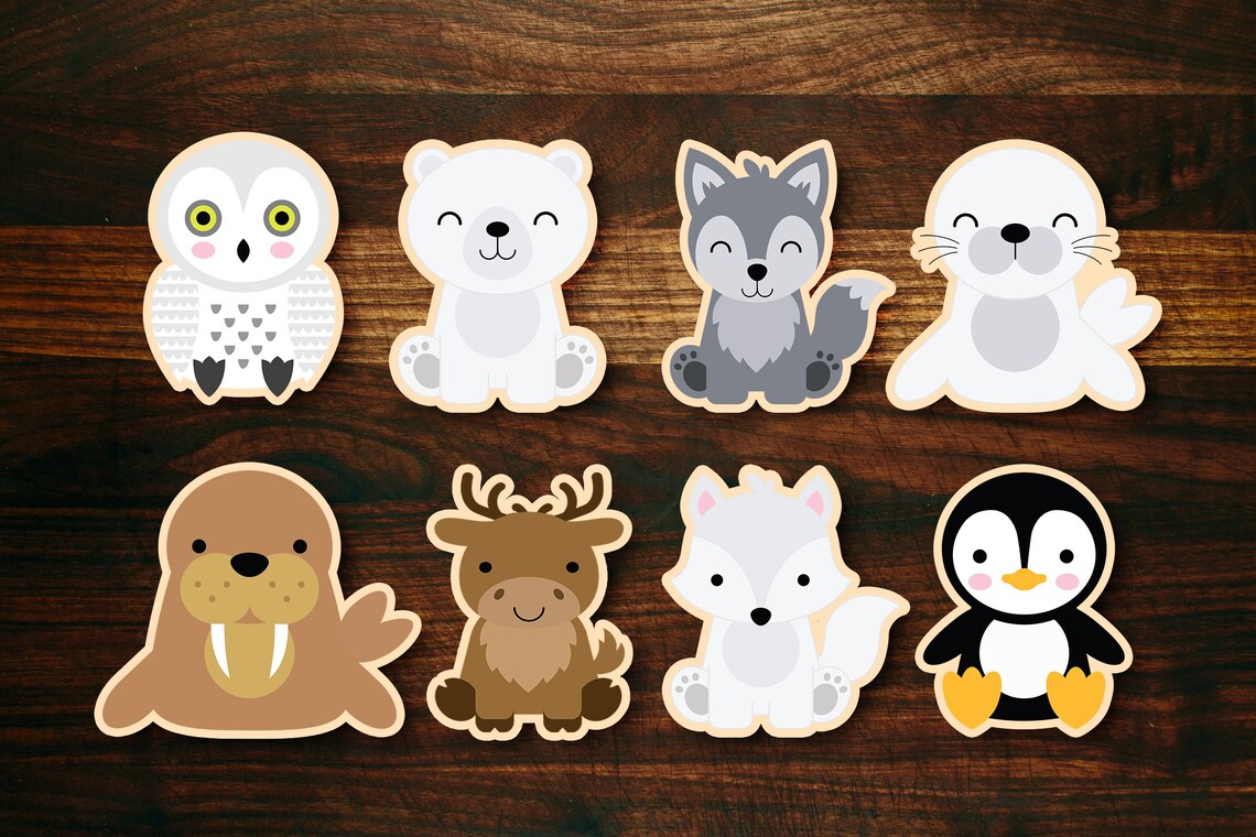 Arctic Animal Babies Cookie Cutter - Etsy