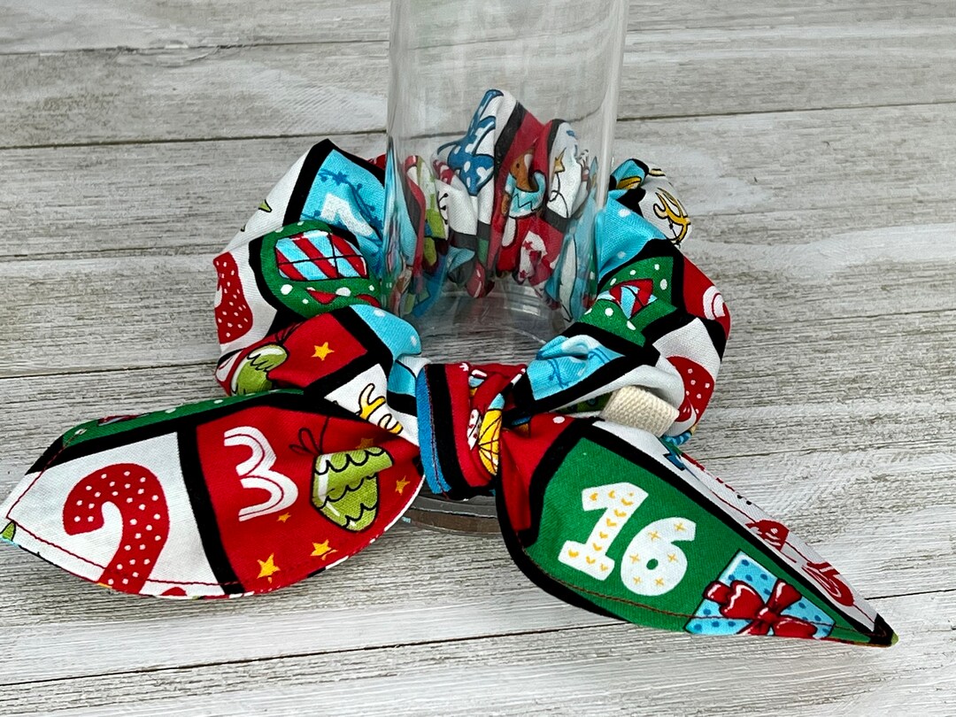 Christmas Scrunchie Gift, Advent Calendar Scrunchie, Secret Santa Gift ...