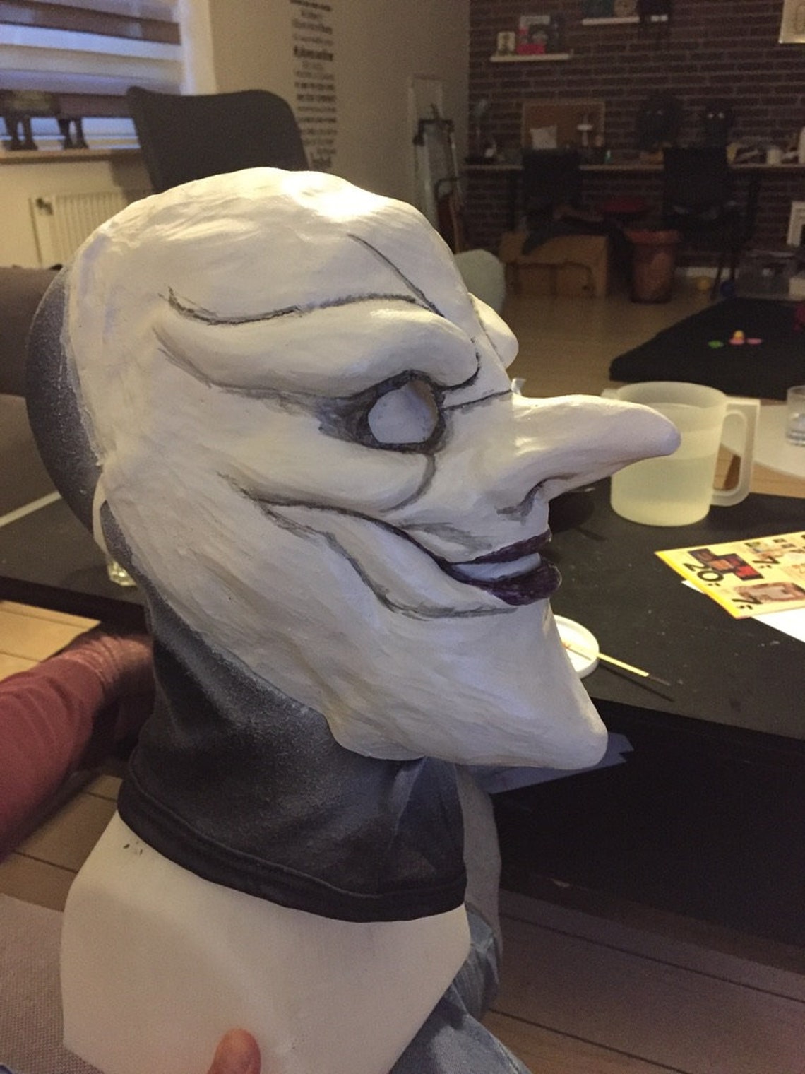 Jester Half Mask - Etsy