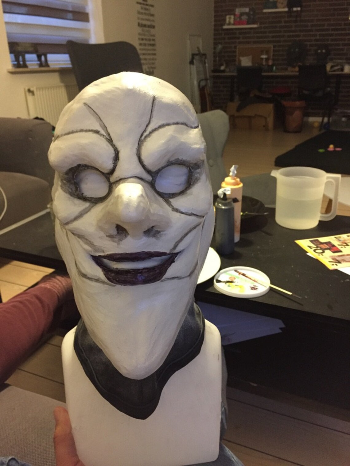 Jester Half Mask - Etsy
