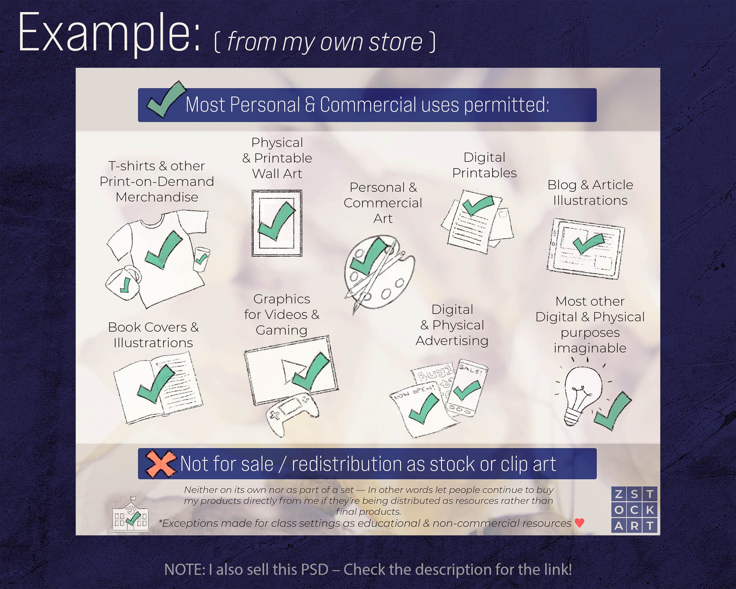 Digital Media Icons | PNG PSD | Permissions Clipart | Web-quality ...