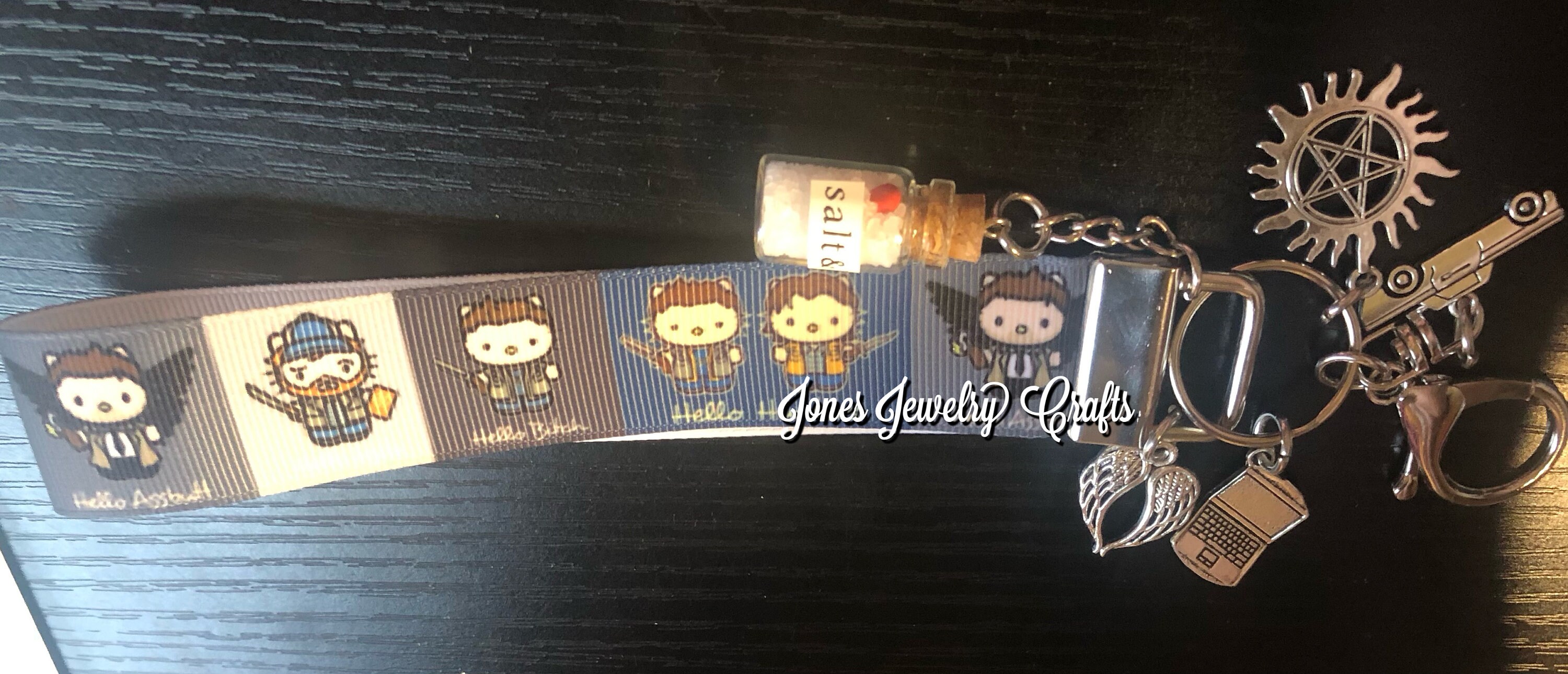 Supernatural Wristlet, Dean, Sam and Castiel Quotes, Supernatural Merch ...